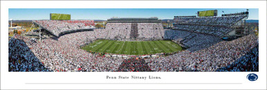 Penn State Nittany Lions Football Helmet Stripe Panoramic Art Print ...