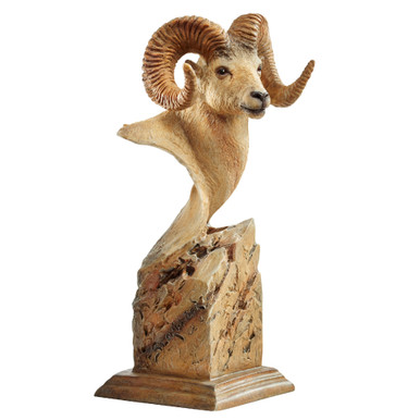 Summit Ram Sculpture | Wildlife Mountain Sheep Statue