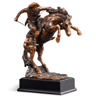 11.5" Pony Express Rider Statue | Bronze Sculpture | Historic Western Decor