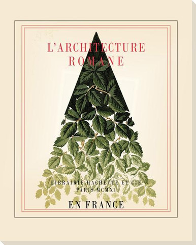L'Architecture Romane Wrapped Canvas Giclee Art Print Wall Art | Chic ...