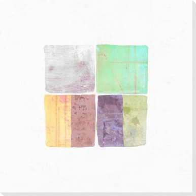 Four Square 1 Wrapped Canvas Giclee Art Print Wall Art | Minimalist ...