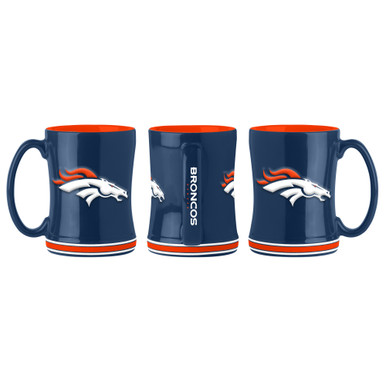 Denver Broncos 14oz Navy Ceramic Coffee Mug | Official NFL Team Drinkware