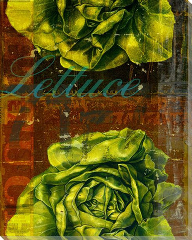Lettuce Press Proof Wrapped Canvas Giclee Print Wall Art | Kitchen ...