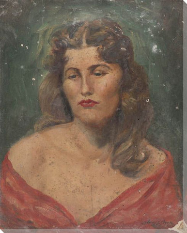 Alice Portrait Wrapped Canvas Giclee Print Wall Art | Contemporary ...