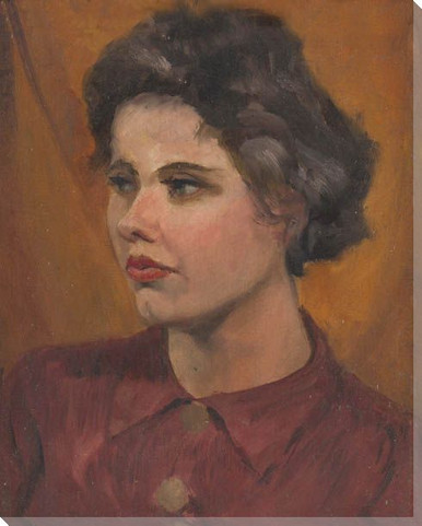 Hannah Portrait Wrapped Canvas Giclee Print Wall Art | Classic Portrait ...