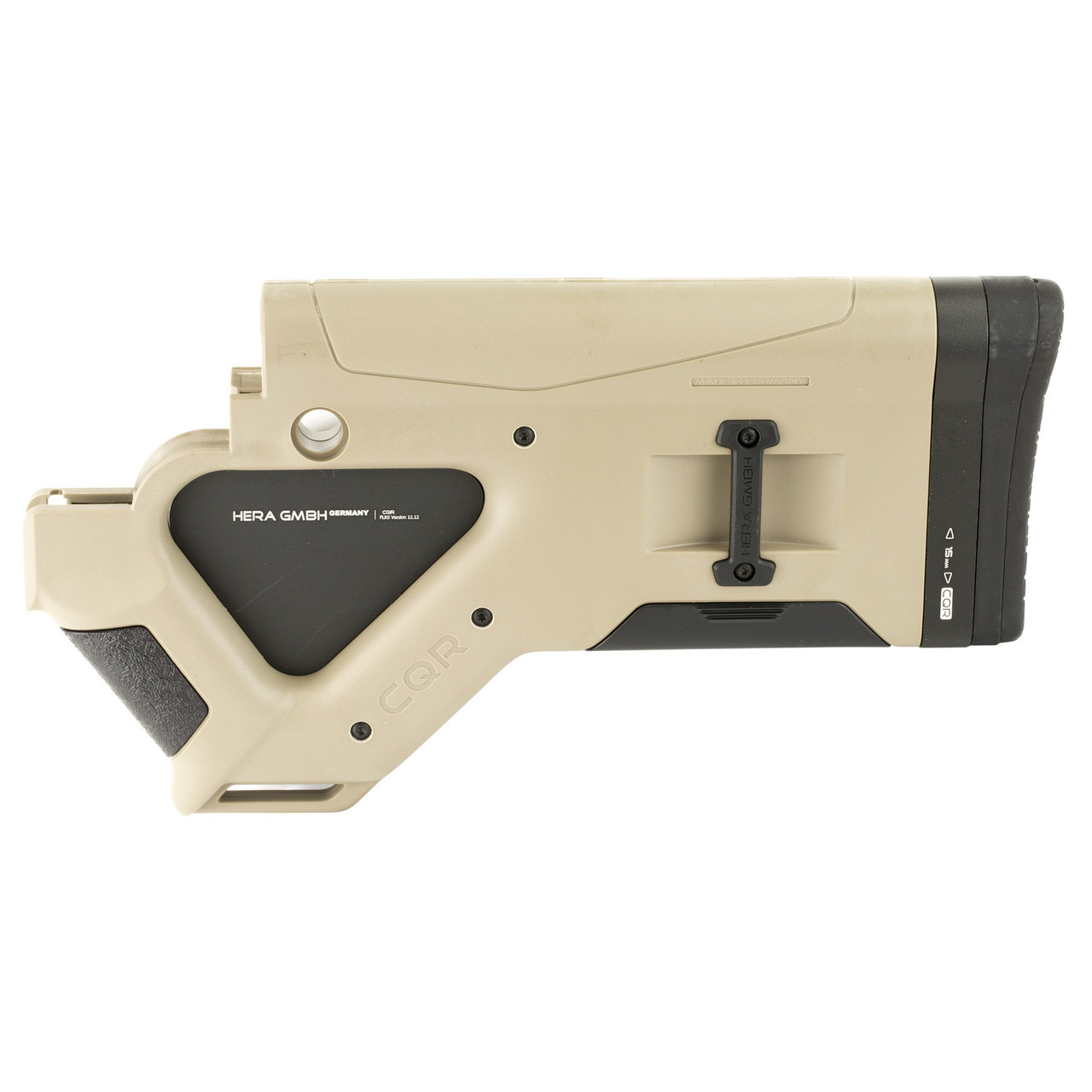 Hera Arms CQR Stock CA-Version (Featureless) - Tan - ROG Tactical
