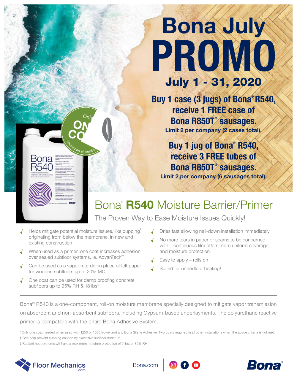 Bona R540 Moisture Barrier Promo
