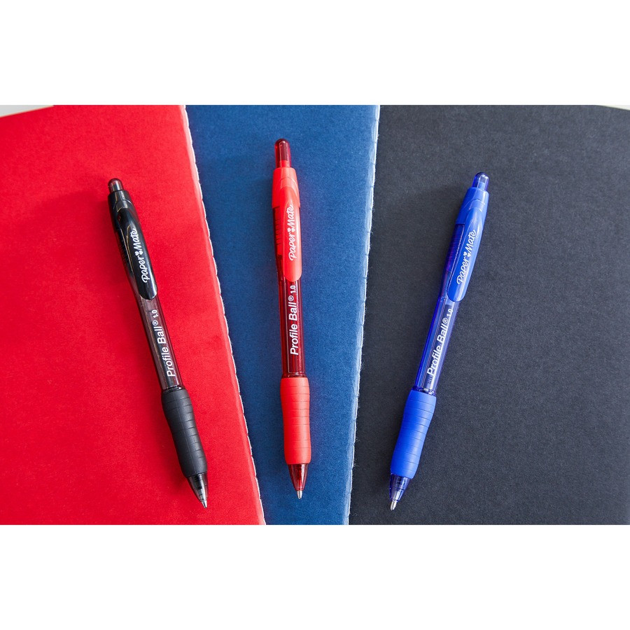 Paper Mate Profile 1.0mm Ballpoint Pens - 1 mm Medium Conical Pen Point ...