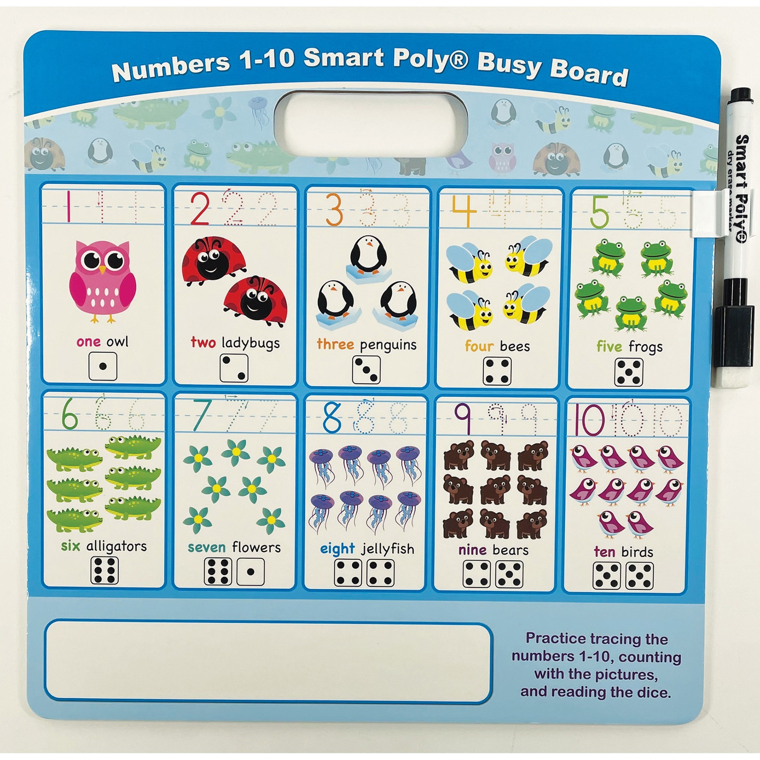Ashley Numbers 1 - 10 Smart Poly Busy Board (ASH98001) - Envision Xpress