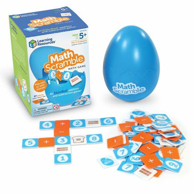 Learning Resources Math Scramble Game - Learning Toy - Theme/Subject ...