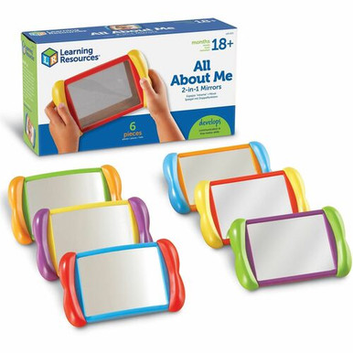 Learning Resources All About Me 2-in-1 Mirrors - Mirror Toy - Theme ...