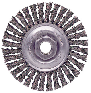 Weiler Roughneck Stringer Bead Wheel 4 In D X 3/16 In W .02 In Steel ...