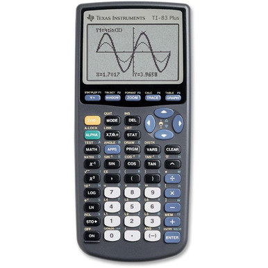 Texas Instruments TI83 Plus Graphing Calculator - Battery Backup - 24 ...