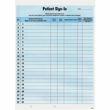 Tabbies Patient Sign-In Label Forms - 125 Sheet(s) - 8.50" x 11" Sheet ...