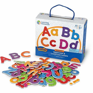 Learning Resources Upper/Lower Case Magnetic Letters - Learning Theme ...