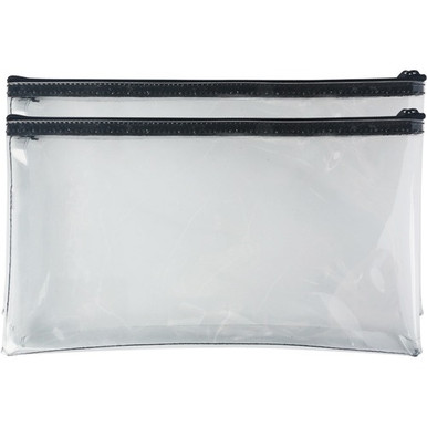 Sparco Wallet Bag - 11" Length x 6" Width - Zipper Closure - Clear ...