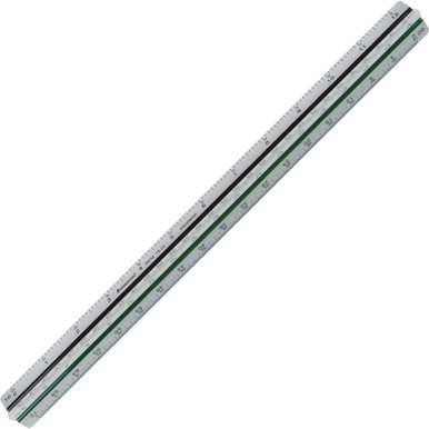 Staedtler Engineers Pro Triangular Scale, Mars, ALM, 12", Silver ...