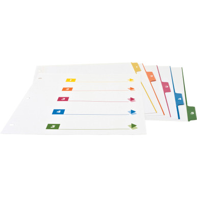Business Source Color-Coded Table Of Contents/Tabs Index Dividers ...