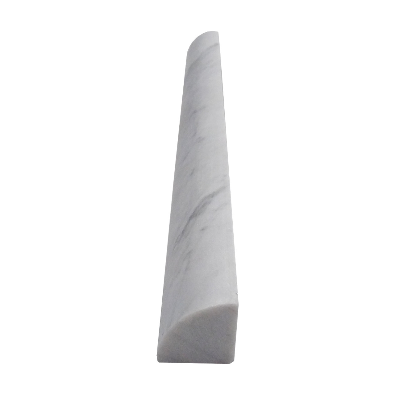Carrara Marble Quarter Round Bullnose Trim Honed