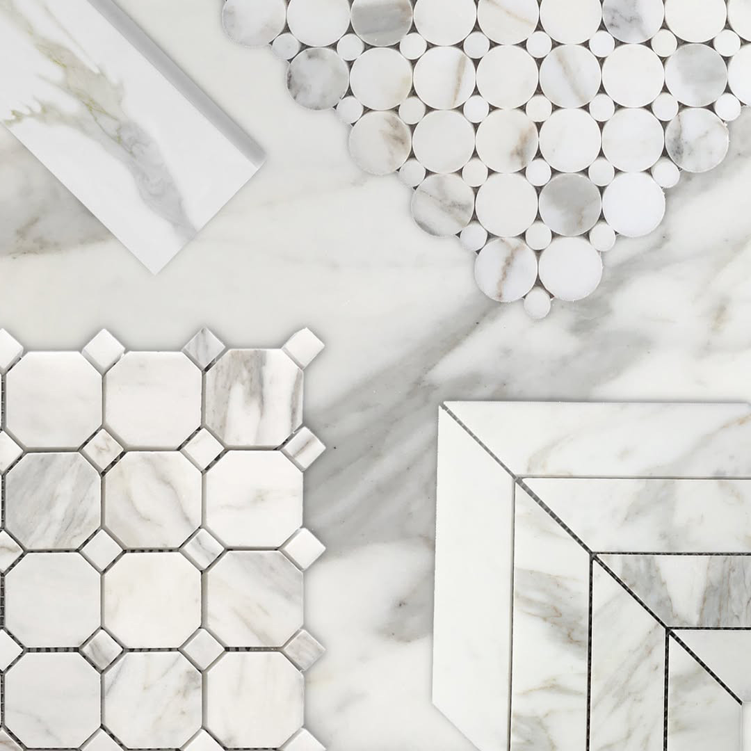 6x12 Calacatta Gold Italian Marble Subway Tile Polished