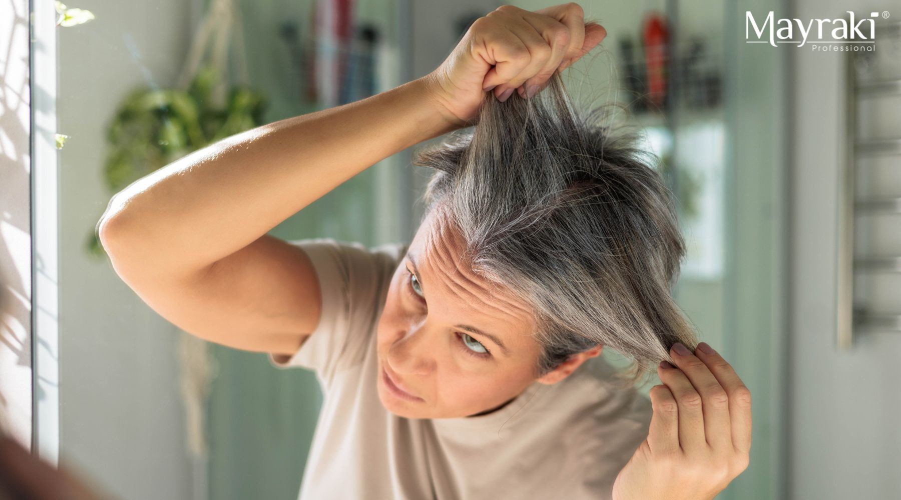 How to Keep Your Hair Healthy While Transitioning to Gray - MAYRAKI