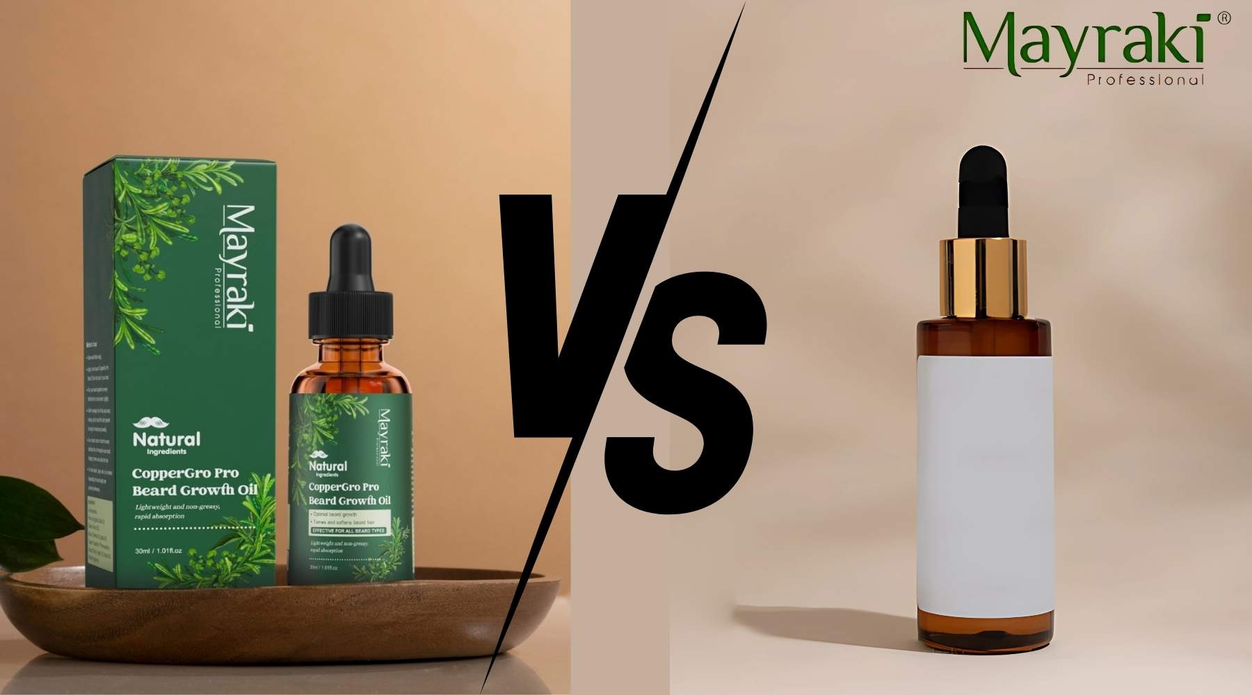 Mayraki CopperGro Pro Beard Oil vs. Competitors - MAYRAKI