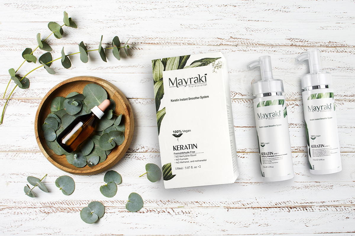 Mayraki Natural Brazilian Keratin Instant Smoother System