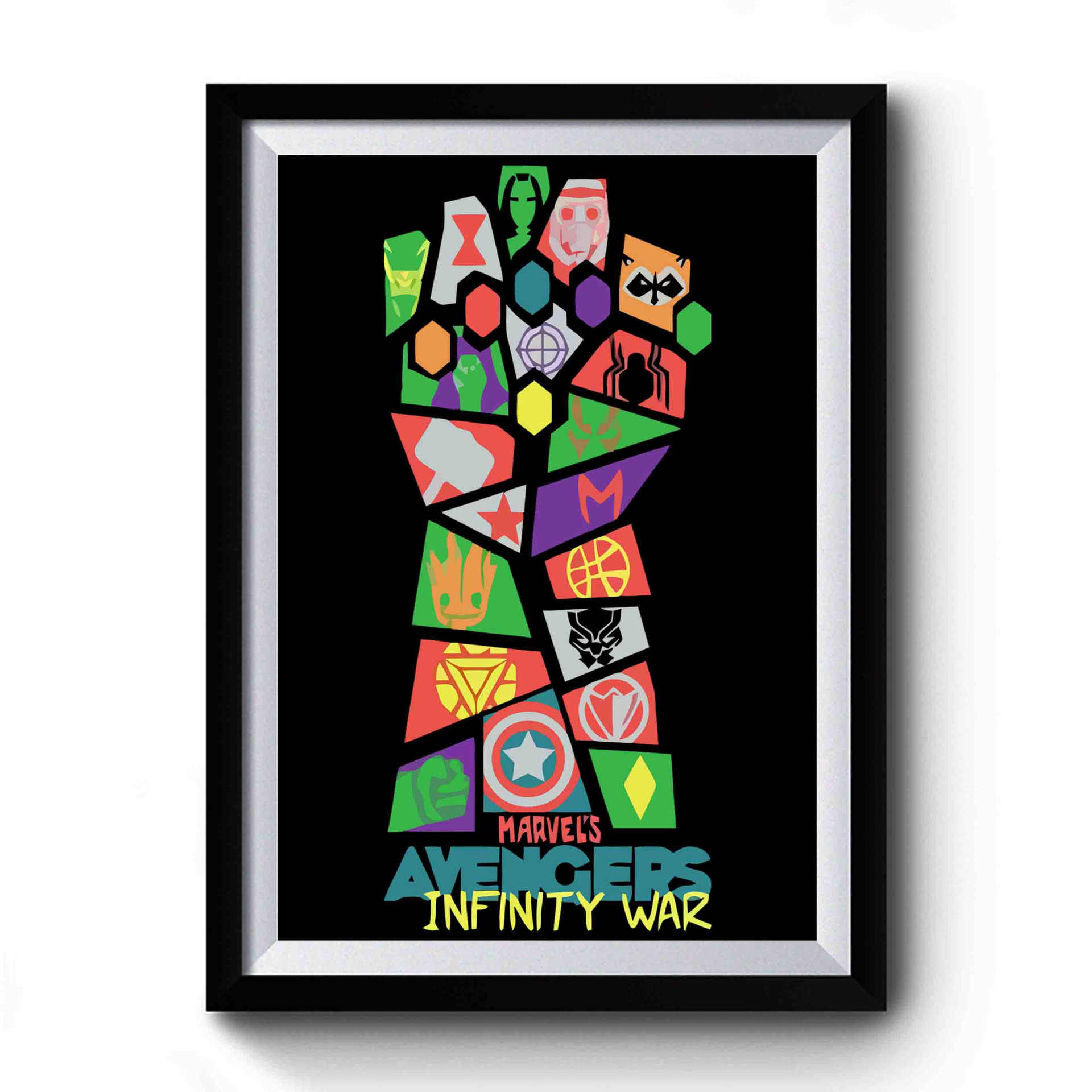 Avengers Infinity War Retro Premium Poster