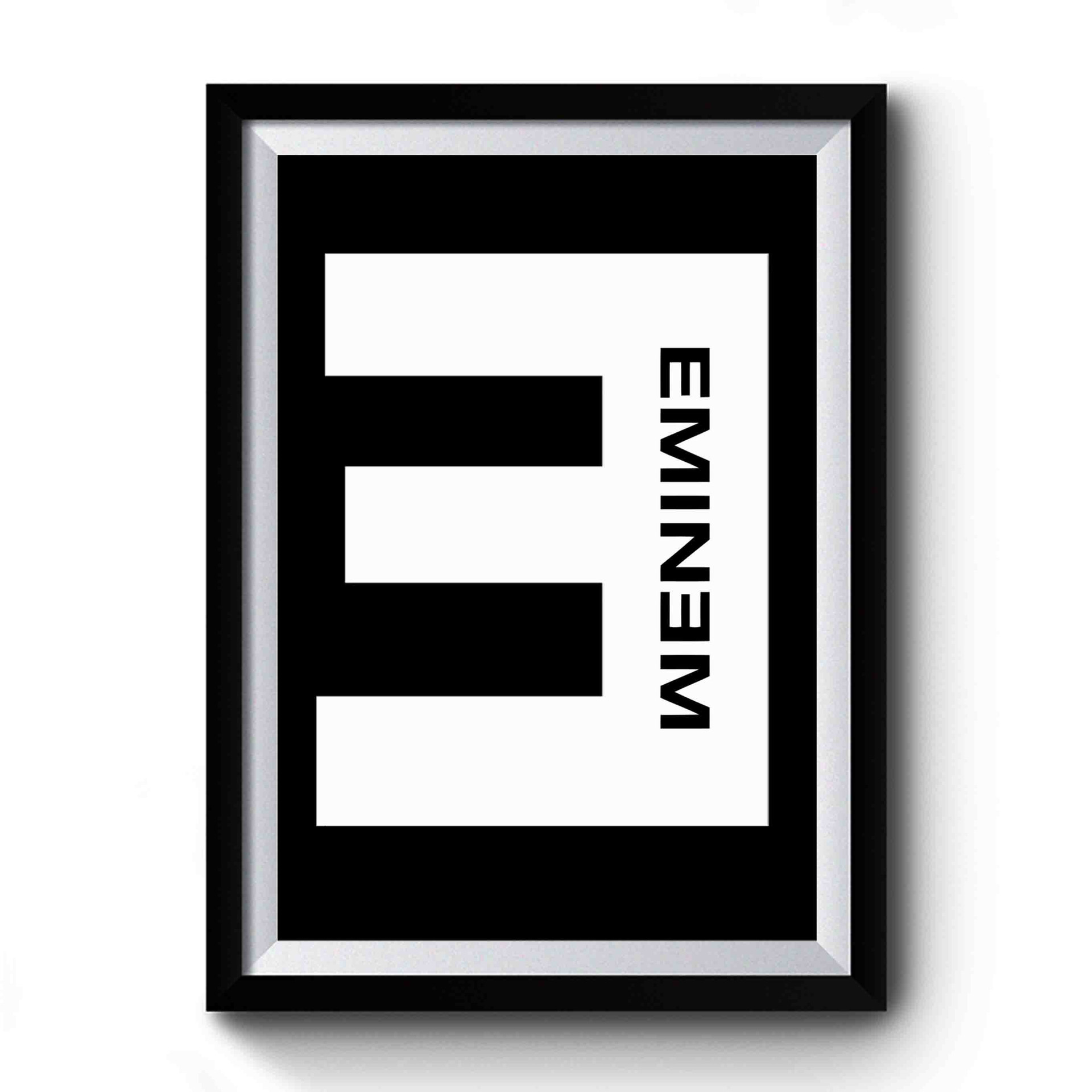 Eminem Rap Singer Logo Art Simple Funny Premium Poster