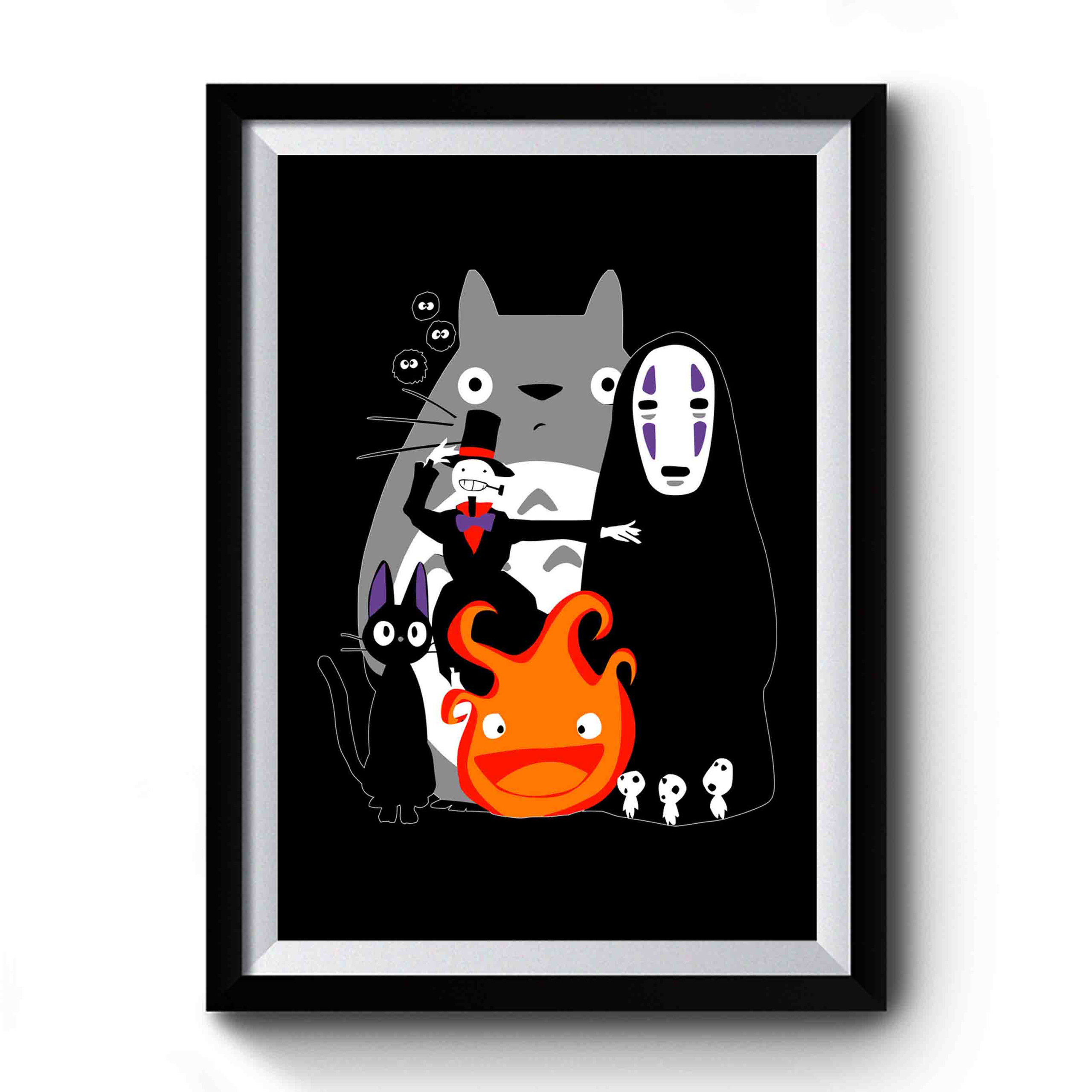 Studio Ghibli Characters Premium Poster