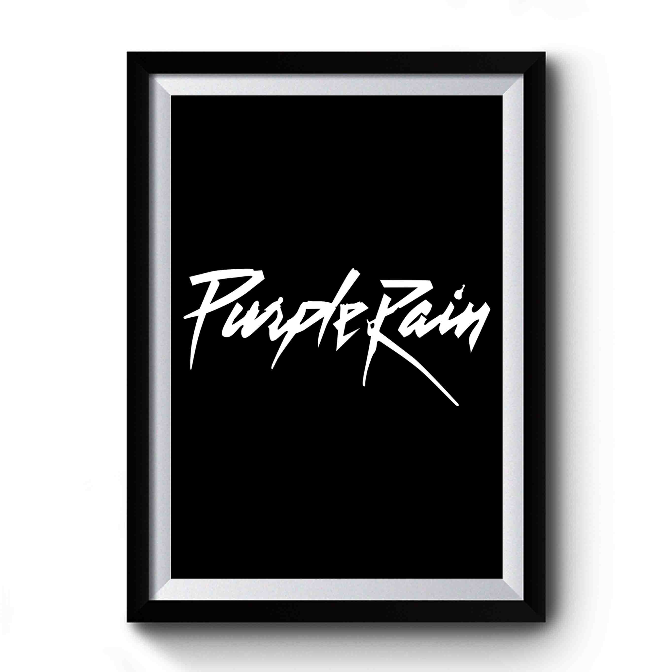 Prince Purple Rain Brand Logo Purple Rain Premium Poster