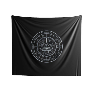 Bill Cipher Gravity Falls Symbols And Incantation Indoor Wall Tapestries