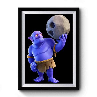 Clash Of Clans Clash Royale Bowler Premium Poster