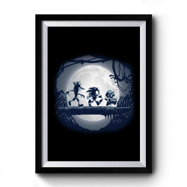 Gaming Matata Mario Sonic Hedgehog Crash Bandicoot Premium Poster