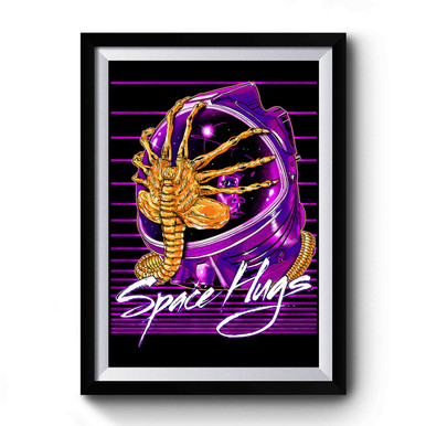 Space Hugs Alien Premium Poster