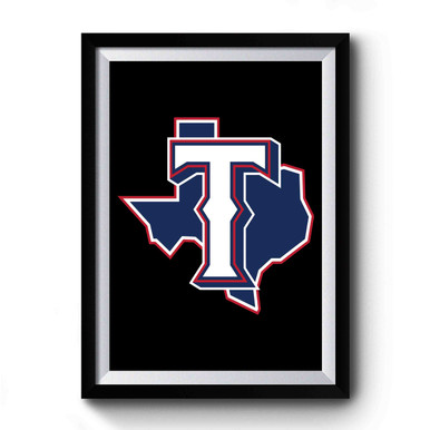 Texas Rangers Logos American League Premium Poster