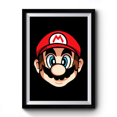 Super Mario Face Premium Poster