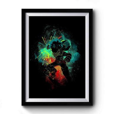 Deku Silhouette My Hero Academia Premium Poster