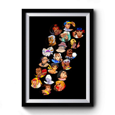 Street Fighter Iii 3rd Strike Character Select Premium Poster