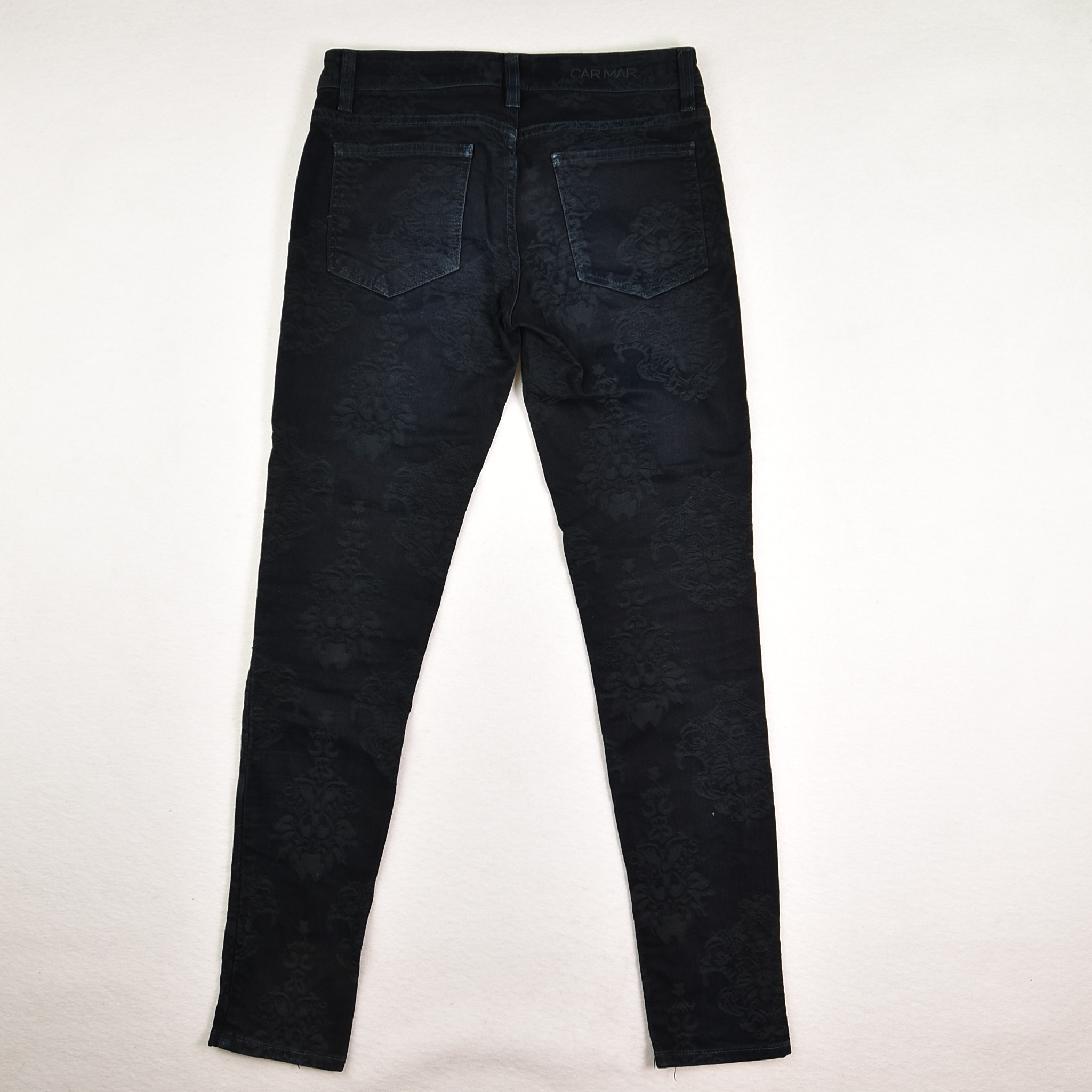 Women's Blue Patterned Jeans by Carmar, Size 27