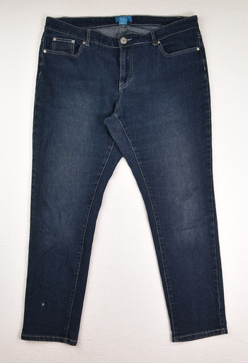 Women's Blue Denim Jeans by Dkin, Size 16W