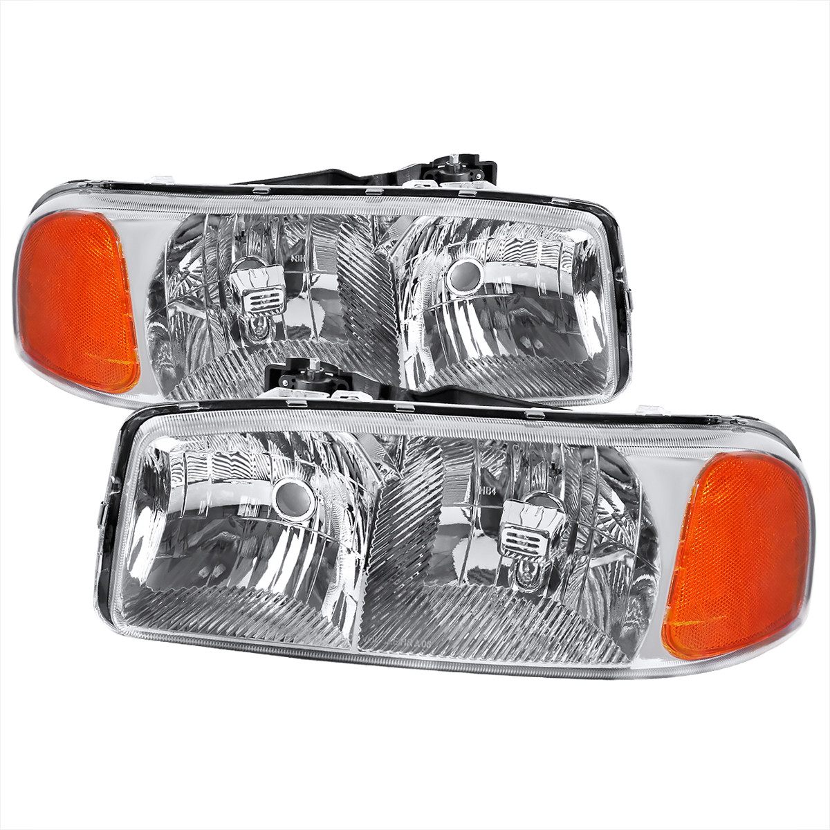 Speed Daddy Headlights For GMC Chrome Housing Clear Corner Headlights ...