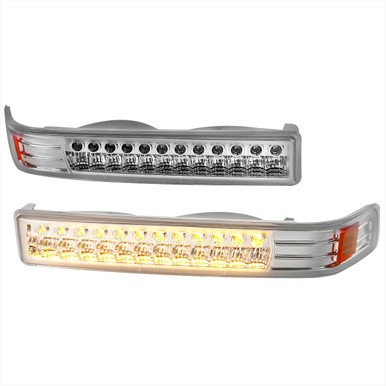 1998-2004 Chevrolet S10/ GMC Sonoma LED Bumper Lights (Chrome Housing ...