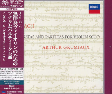 Classical SACD | Johann Sebastian Bach: 6 Sonatas & Partitas For Violin Solo, Arthur Grumiaux ...