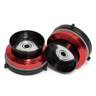 Studevox 0,25" Universal NAB Adapter Set polished red/black diamond alu ...