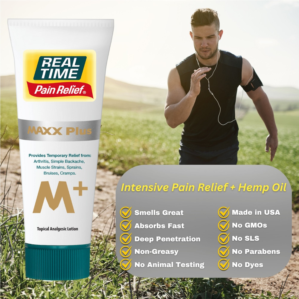 Real Time Pain Relief MAXX Plus | Intensive Formula with 19 Natural ...