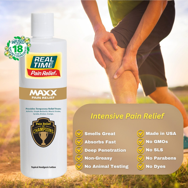 MAXX Pain Relief Lotion | Real Time Pain Relief