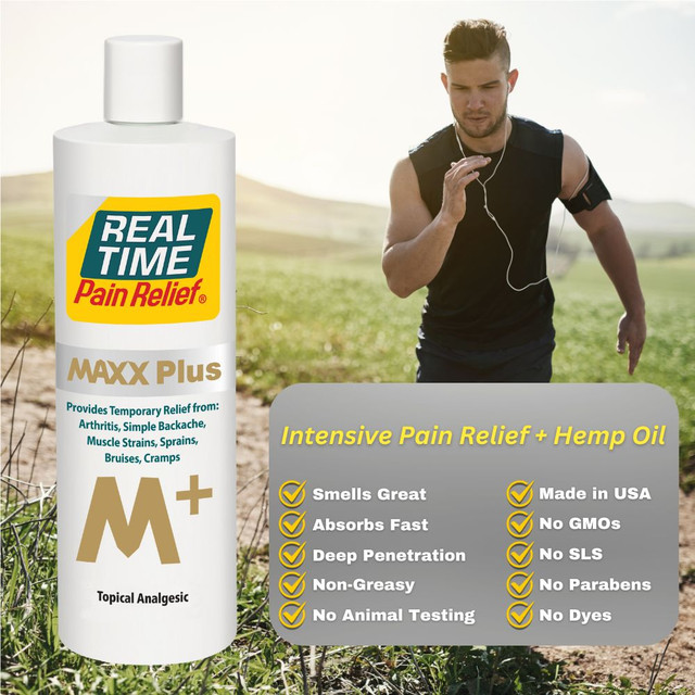 Real Time Pain Relief MAXX Plus | Intensive Formula with 19 Natural ...