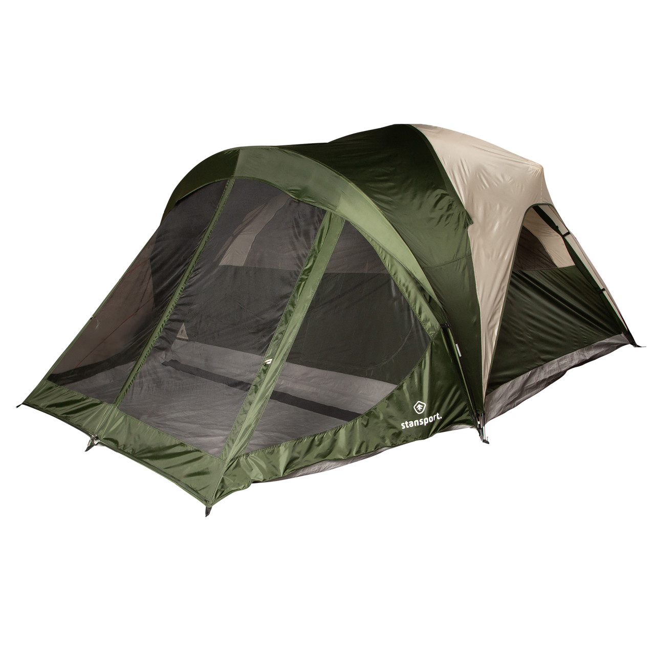 Highland Peak 6 Person Camping Tent with Screen Room - Stansport
