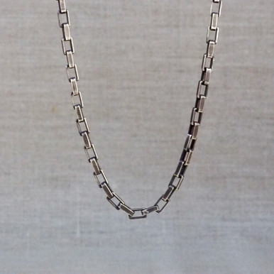 Silver Long Box Chain - Arbor Brunswick